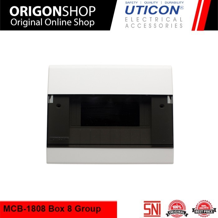Jual MCB Box Uticon / MCB 1808 / 8 Group / Original | Shopee Indonesia