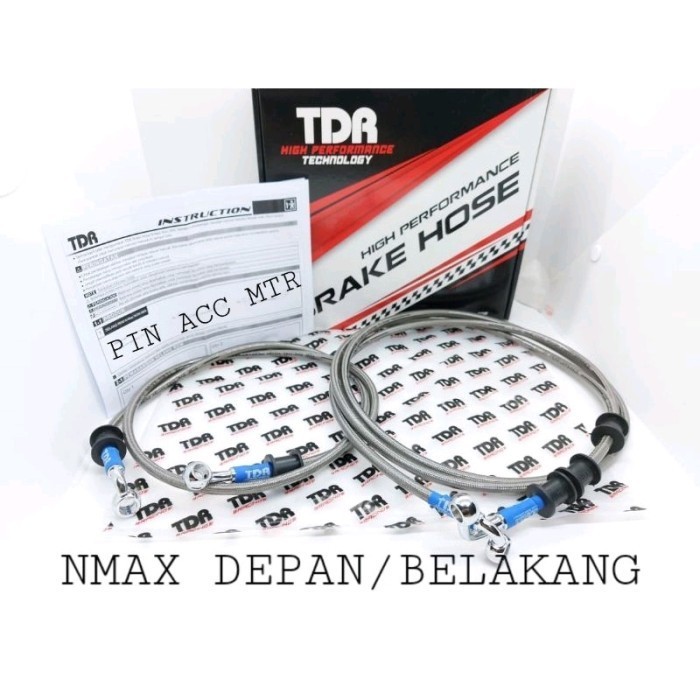 Jual Kabel Selang Slang Rem Nmax Non Abs / Nmax ABS Set depan belakang TDR | Shopee Indonesia
