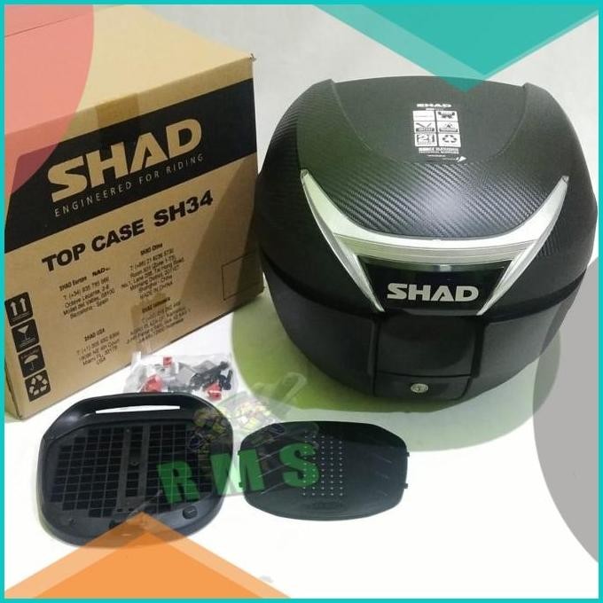 Jual Box Shad SH 34 Carbon Top Box Shad SH34 liter Carbon Original 16novz3 | Shopee Indonesia
