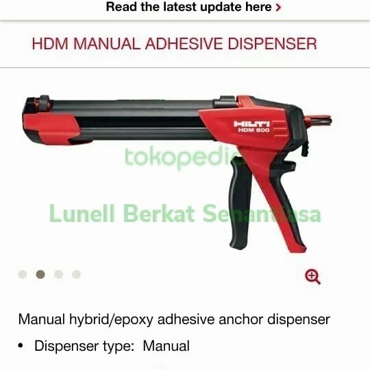 Jual Gun Kimia Merk Hilti Super Wow.. Hdm 500 Box Hilti Dispenser Man ...