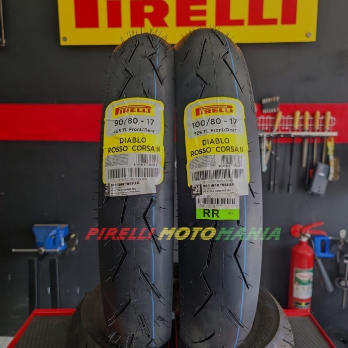 Jual Paket Ban Pirelli Diablo Rosso Corsa 2 90/80 & 100/80 Ring17 | Shopee Indonesia