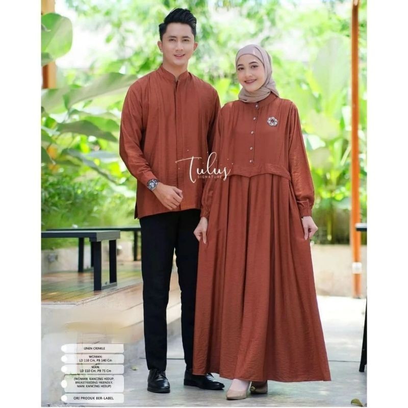 Jual (NEW) Baju Gamis Dress Koko Kurta Couple Busui Koko Pasangan ...