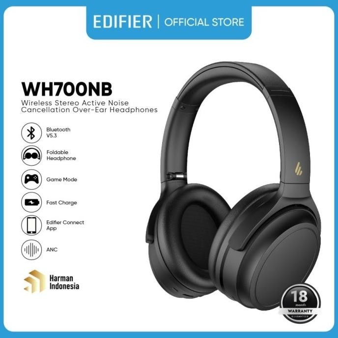 Jual EDIFIER Headphone WH700NB WH 700 NB Wireless Stereo ANC Over-Ear ...