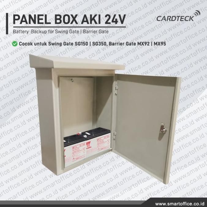 Jual Panel Box Battery Backup Aki 24V Automatic Gate Swing Sliding ...