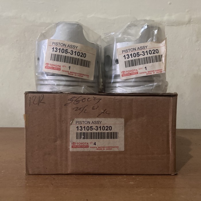 Jual Piston Assy Set 1.00 Hiace Bensin RH11 Hilux RN20 RN25 12R TOYOTA ...