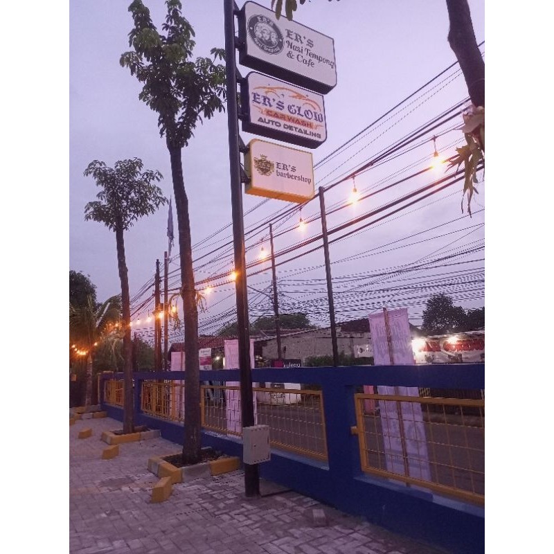 Jual Neon box plus tiang ( bisa pesan sesuai karakter desain logo ...