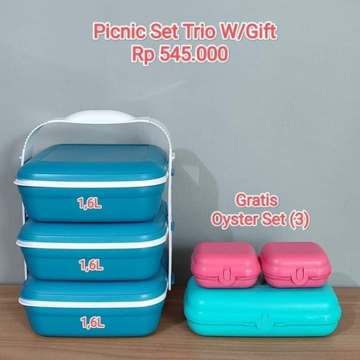 Jual RANTANG PICNIC SET TRIO TUPPERWARE | Shopee Indonesia