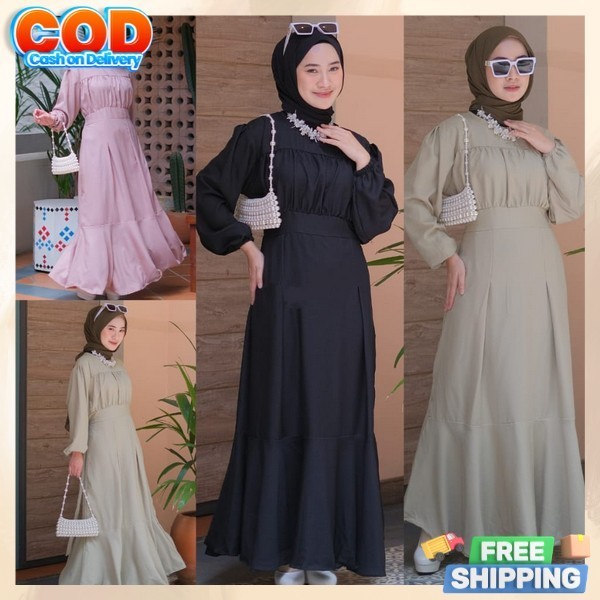 Jual Pakaian Gammis Terbaru2024 Bsju Gamis Casual Bju Wnta Kekinian ...