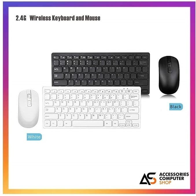 Jual Gkm901 Mini Keyboard Wireless + Mouse Wireless Combo Set | Shopee ...