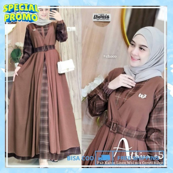 Jual Gamis Lebaran Dewasa Terbaru Remaja Cewek Mewahbaju Muslim Wanita Kekinian Games2023 Jumbo ...