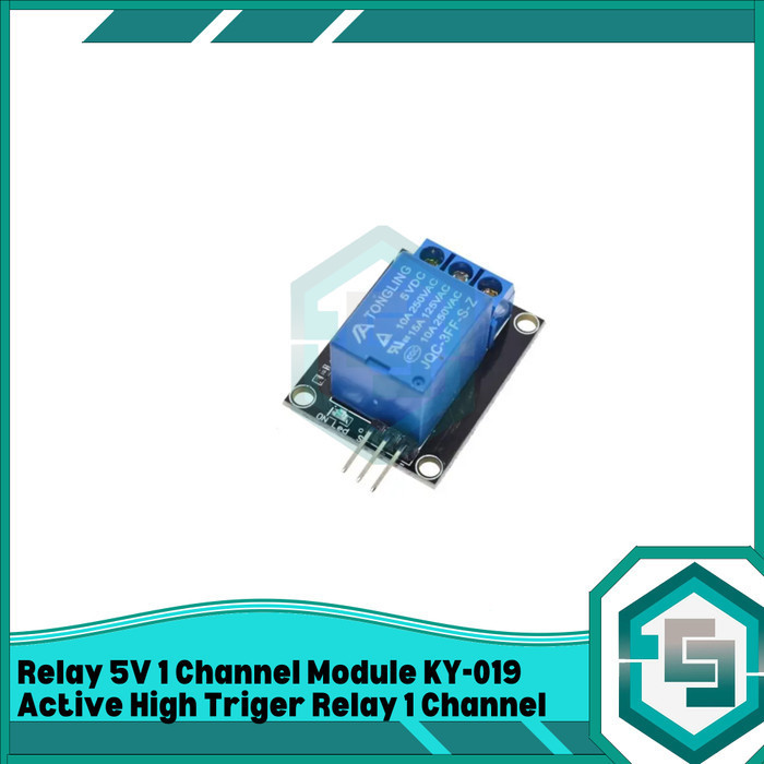 Jual RELAY 5V 1 CHANNEL MODULE KY-019 ACTIVE HIGH TRIGER RELAY 1 ...