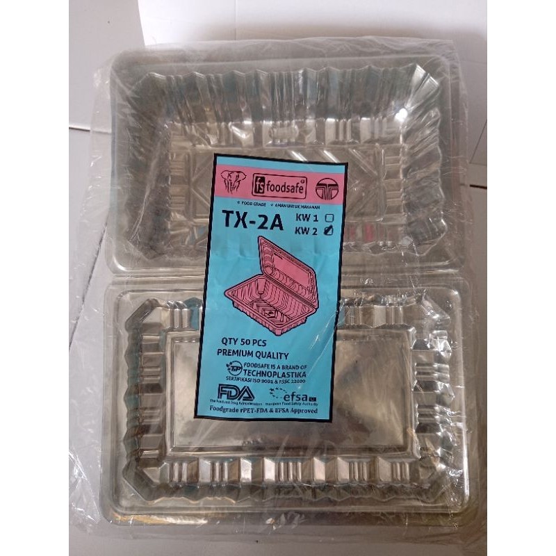 Jual Mika Plastik / Mika Kue / Mika Box / Mika Roti Bakar ukuran TX 2A ...