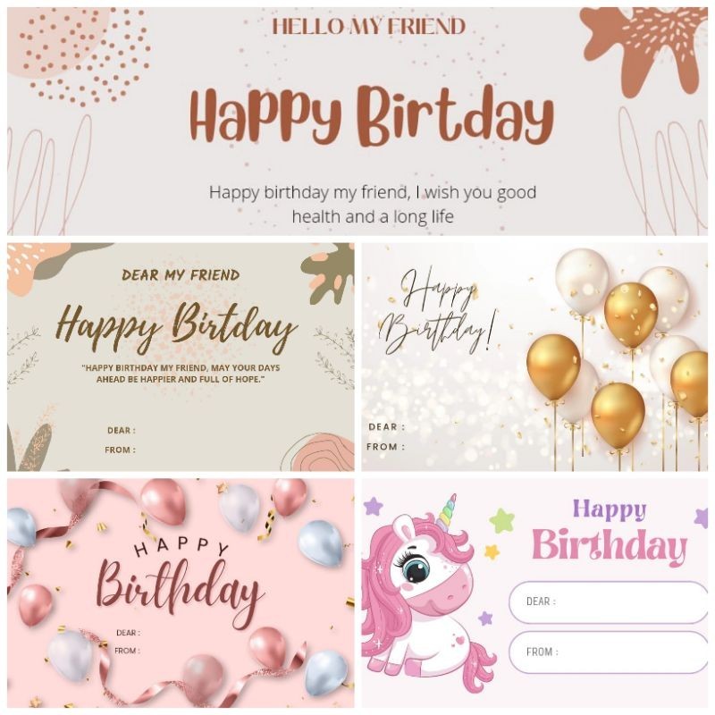 Jual KARTU UCAPAN SELAMAT ULANG TAHUN/Happy BIRTHDAY CARD/GRETTING CARD ...