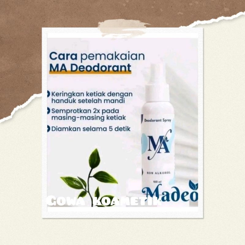 Jual MA Deodorant Spray ORI - Solusi penghilang bau badan dan bau kaki ...