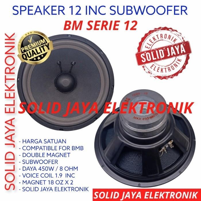 Jual SPEAKER BM 12 INC SUBWOOFER SUB WOOFER FOR BMB DOUBLE MAGNET IN INCH | Shopee Indonesia