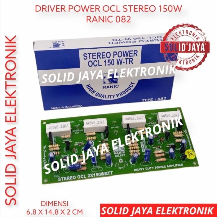 Jual KIT DRIVER OCL 150W X 2 POWER AMPLIFIER STEREO AUDIO AMPLI RANIC ...