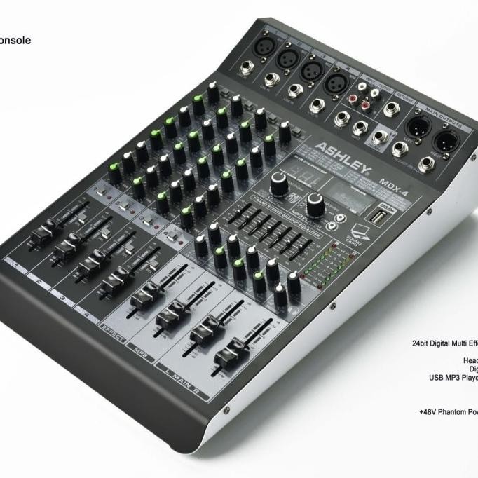 Jual New Sale Mixer Audio Ashley Mdx 4/Mdx4 4Ch Usb,Mp3,Bluetooth ...