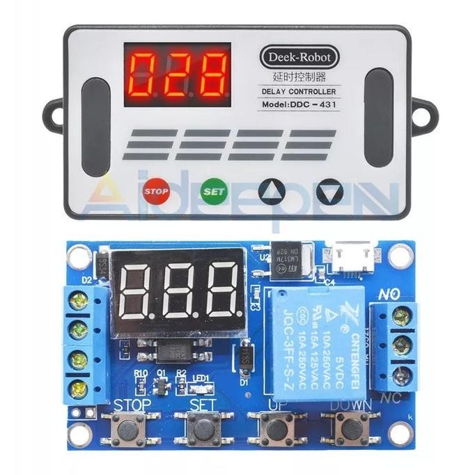 Jual Digital Timer Time Delay OFF ON Relay pewaktu alat Mesin Waktu ...