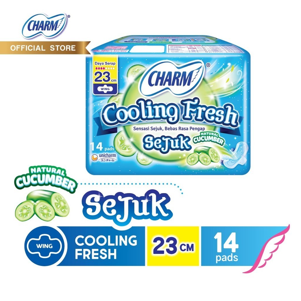 Jual Charm Cooling Fresh Sejuk 23cm Wing 14 Pads | Shopee Indonesia