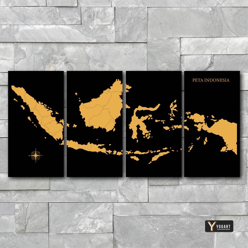 Jual Poster dinding peta indonesia 1set - Hiasan dinding aesthetic ...