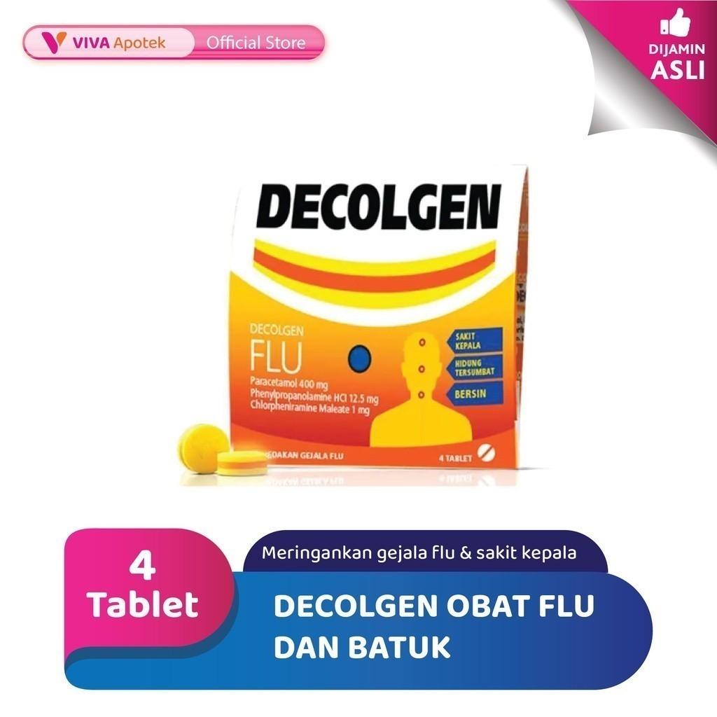 Jual Decolgen Mengatasi Flu (4 Tablet) | Shopee Indonesia