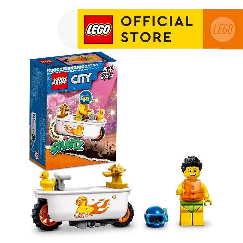 Jual LEGO City 60333 Bathtub Stunt Bike Building Kit (14 Pieces) Balok ...