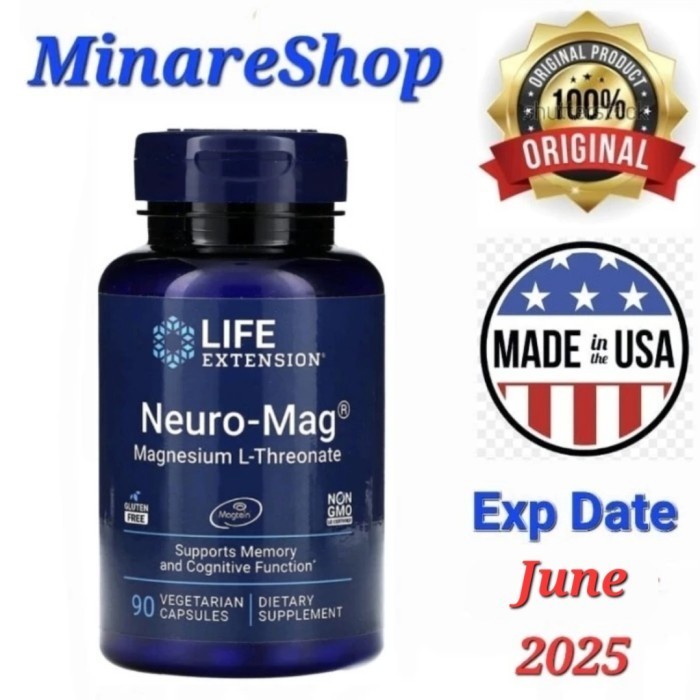 Jual Life Extension Neuro-Mag Magnesium L-Threonate, 90 Caps , Focus ...
