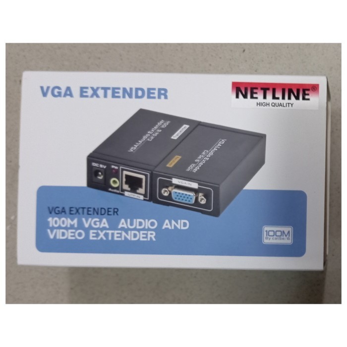 Jual VGA Audio Extender 100Meter over Lan | Shopee Indonesia