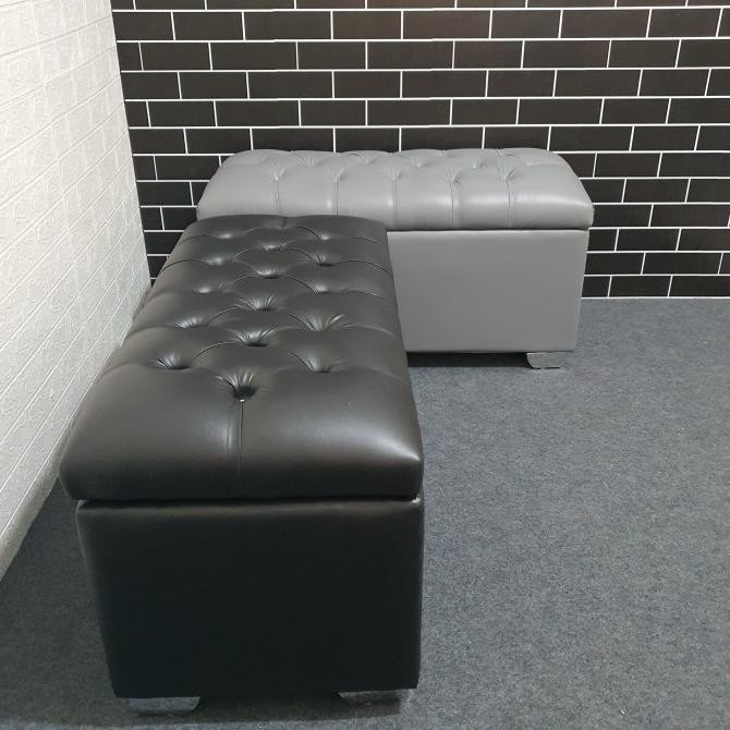 Jual Gercep!!! Oscar Kulit - Sofa Bench Box Bahan Kulit Sintetis 100 Cm ...