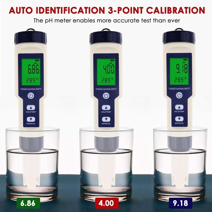 Jual READY 2/3/4/5/7 in 1 PH Meter TDS EC ORP Salinity SG Temperature ...