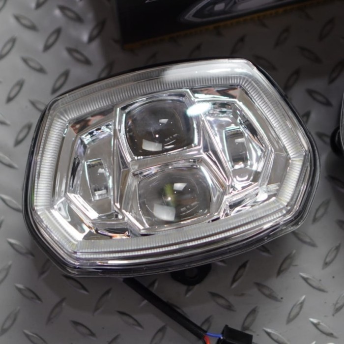 Jual Headlamp Led Daymaker Nc Project With Drl Led Vespa Sprint ...
