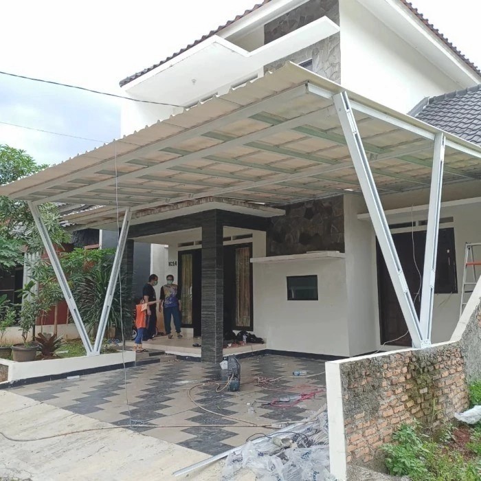 Jual Ready Kanopi Baja Ringan ( Atap Alderon,Spandek, Solarflat ...