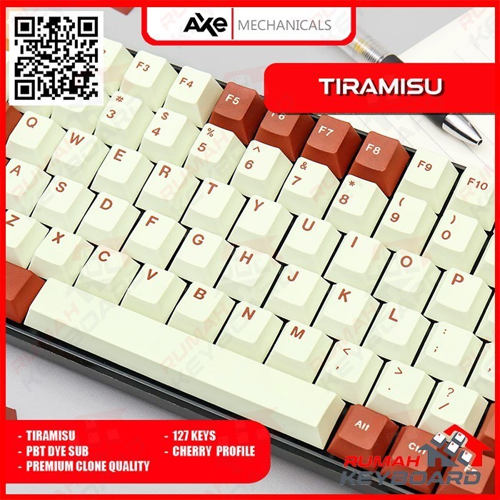 Jual Keycap - Keycaps - Cherry - Tiramisu - Pbt - Dye Sub | Shopee Indonesia