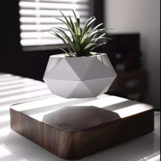 Jual Magnetic Levitaton Floating Pot Melayang Levitating Desk Setup ...