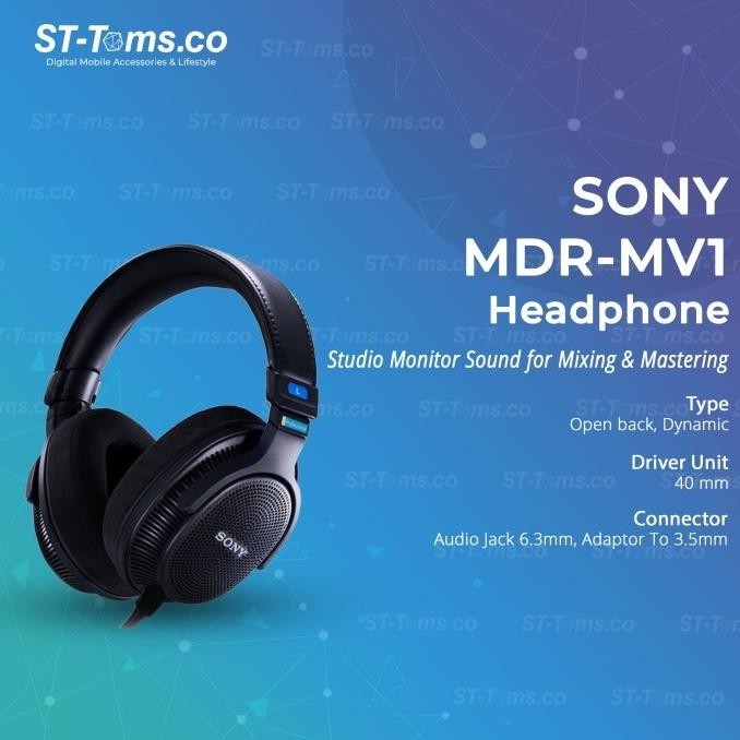 Jual Sony MDR-MV1 / MDR MV1 Open Back Studio Monitor Wired Headphones 6.3mm | Shopee Indonesia
