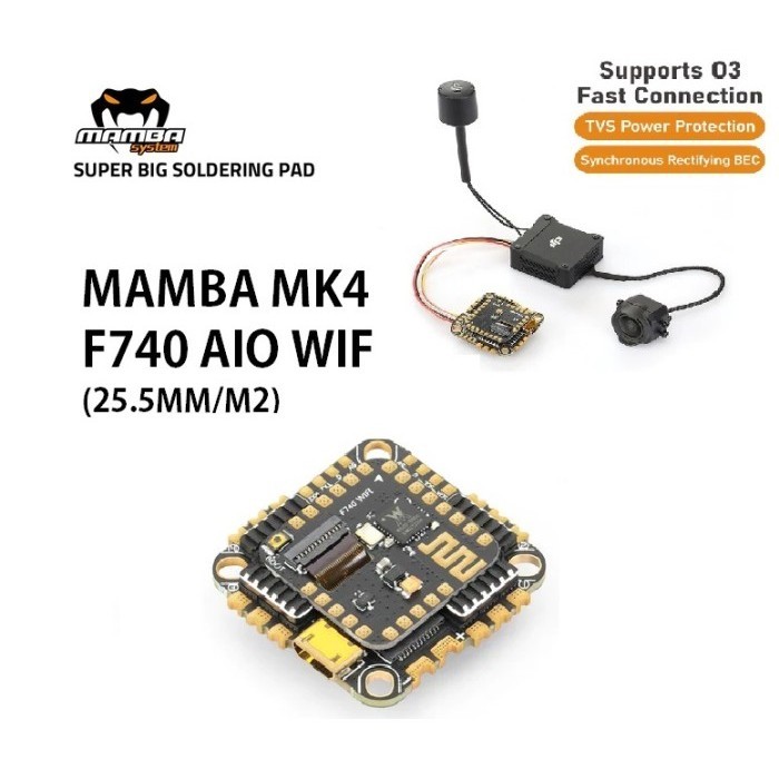 Jual DIATONE MAMBA MK4 F740 AIO 40A 6S 32bit AIO FC&ESC 25.5mm/M2 ...