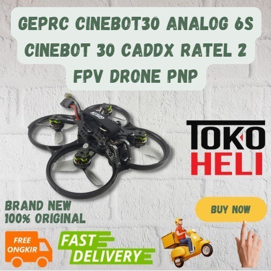 Jual GEPRC Cinebot30 Analog 6S Cinebot 30 Caddx Ratel 2 FPV Drone PNP ...