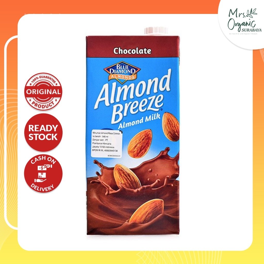 Jual Almond Breeze Susu Almond Rasa Chocolate Blue Diamond 946ml | Shopee Indonesia