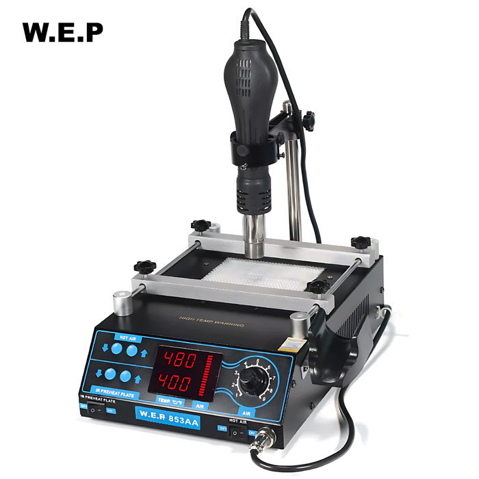 Jual Wep 2 In 1 Digital Smd Infrared Preheater Rework 853Aa Hitam ...