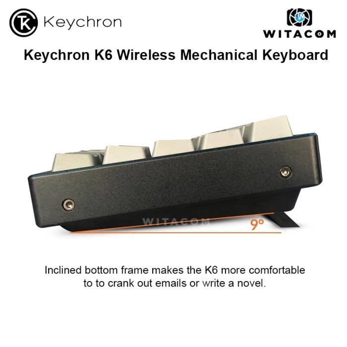 Jual Keychron K6 68 Key Wireless Keyboard Rgb Aluminum Frame Gateron ...