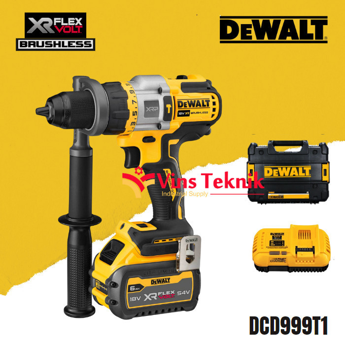 Jual Cordless Impact Drill Dcd 999 Dewalt Dcd999T1 Mesin Bor Baterai ...