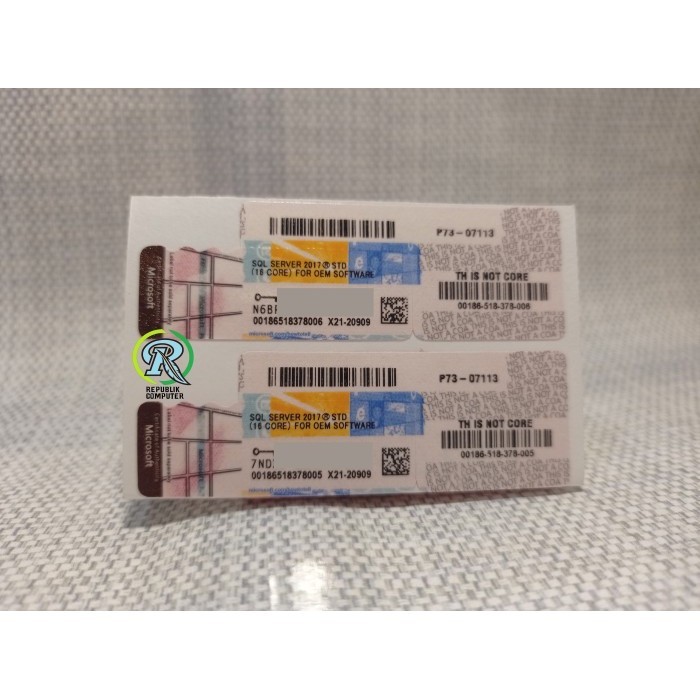 Jual sql server 2017 standard 16 core included user CAL life time ...