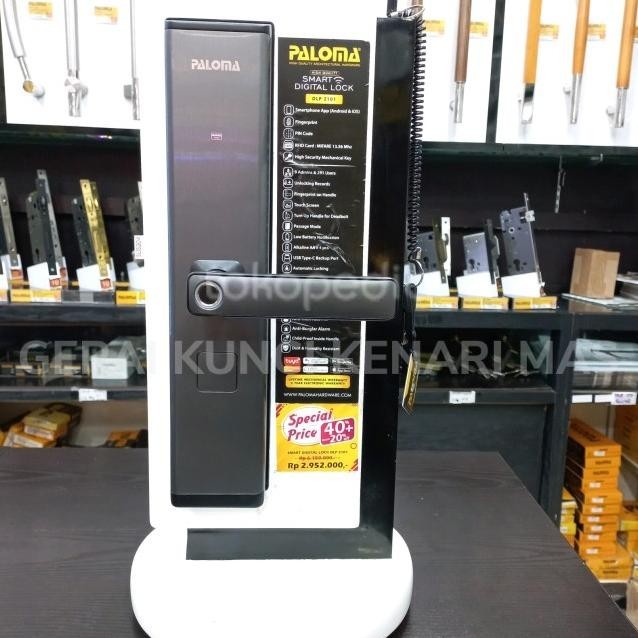 Jual Smart Digital Lock Paloma Dlp 2101 Handle Pintu Digital + Fitur ...