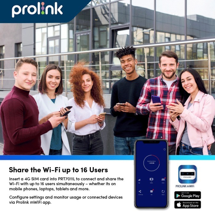 Jual Prolink Prt7011L Portable 4G Lte Modem Wifi Mifi Hotspot | Shopee ...