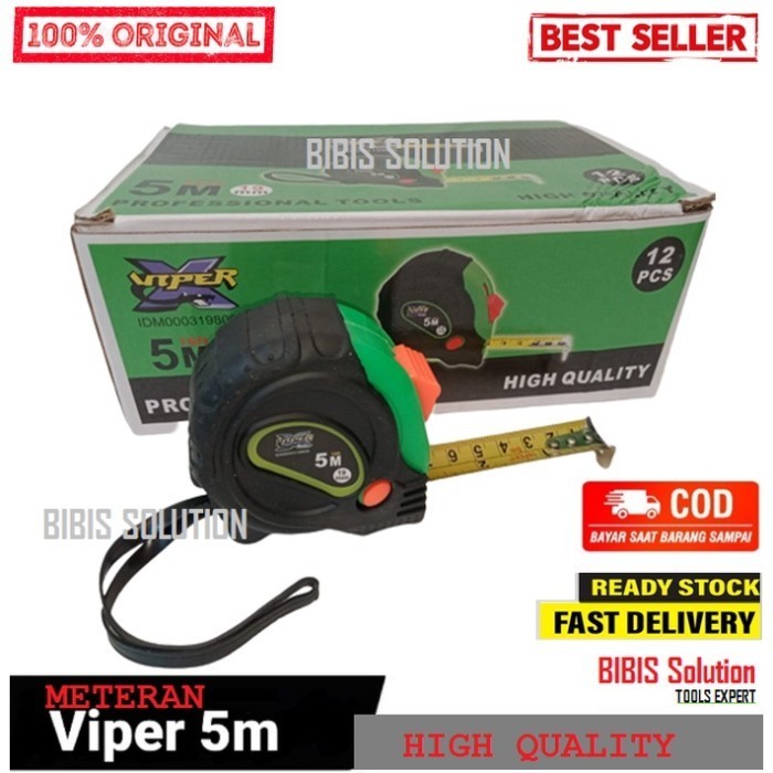 Jual Meteran 5 M Meter Measuring Tape Meteran Tukang Meteran Roll Alat ...