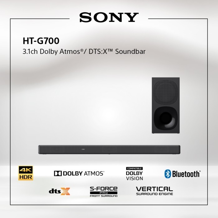 Jual Sony Ht-G700 3.1Ch Dolby Atmos/ Dts:X Soundbar Ht G700 | Shopee ...