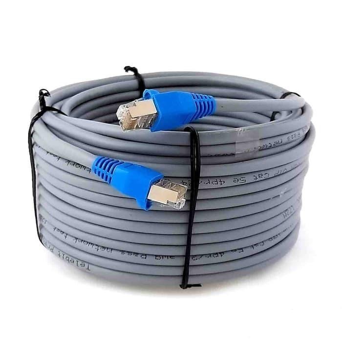 Jual Kabel Lan Networking Utp Cat 6 20M Telebit 1Gbps Cat6 Laptop ...