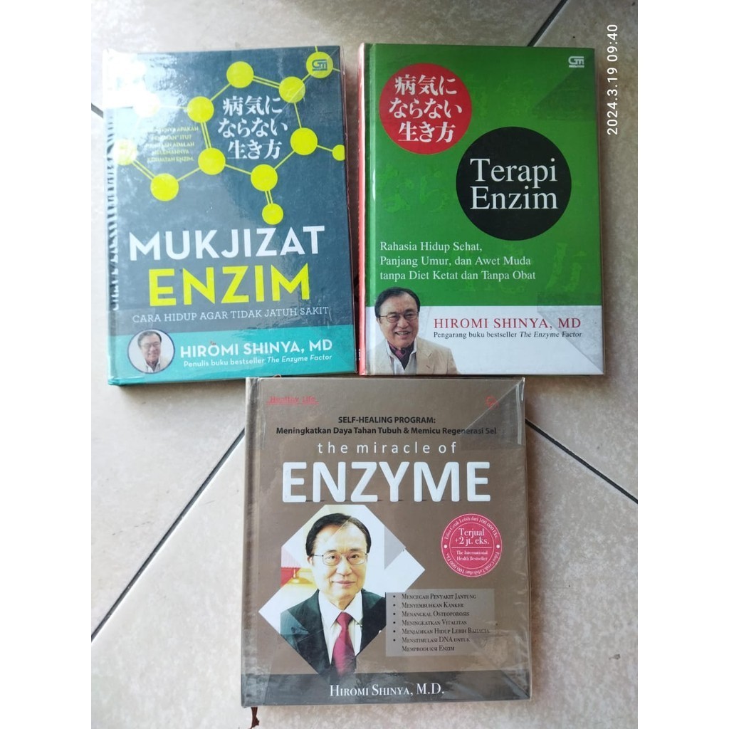 Jual Buku Kesehatan ENZIM - Hiromi Shinya, MD. Paketan 3 buku | Shopee ...
