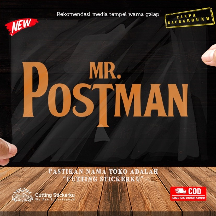 Jual Cutting Stiker Mr Postman Variasi Motor Mobil Sticker Timbul Keren Dasbor Spakbor Visor ...