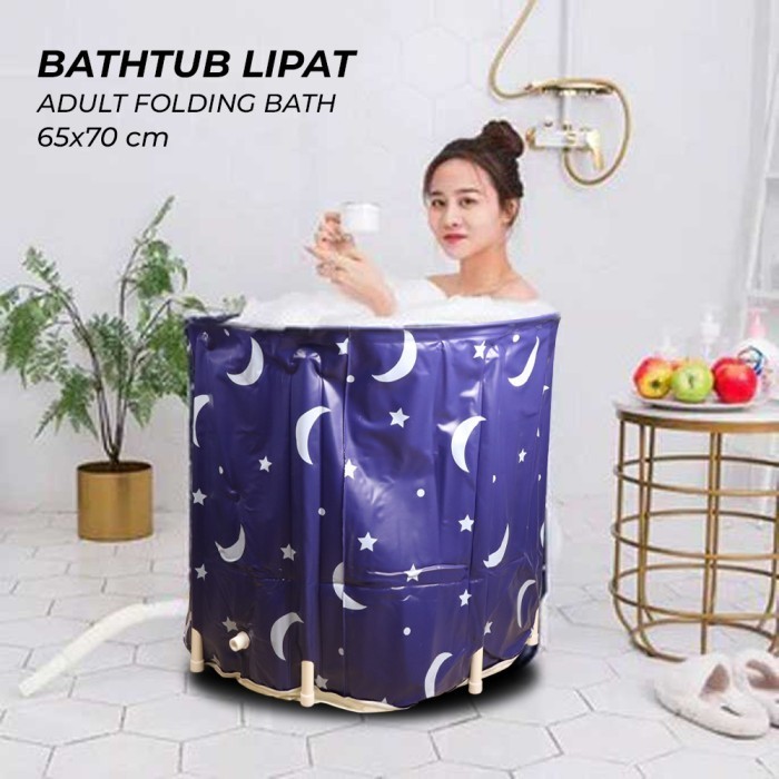 Jual tokogrosir Bak Mandi SPA 65x70 cm Bathtub Lipat Portable Adult ...